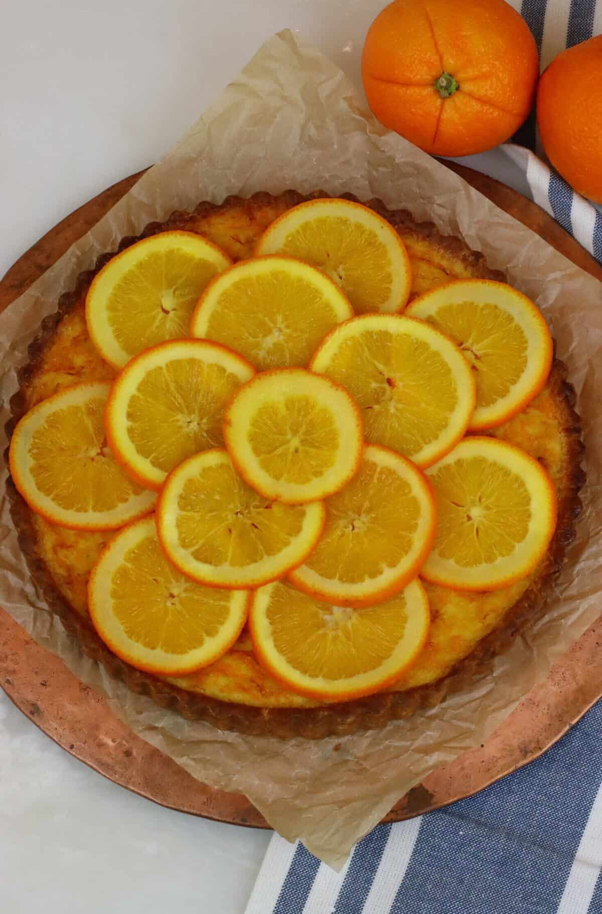 The Best Classic French Orange Tart Recipe - Tarte a l'orange - Quaint ...