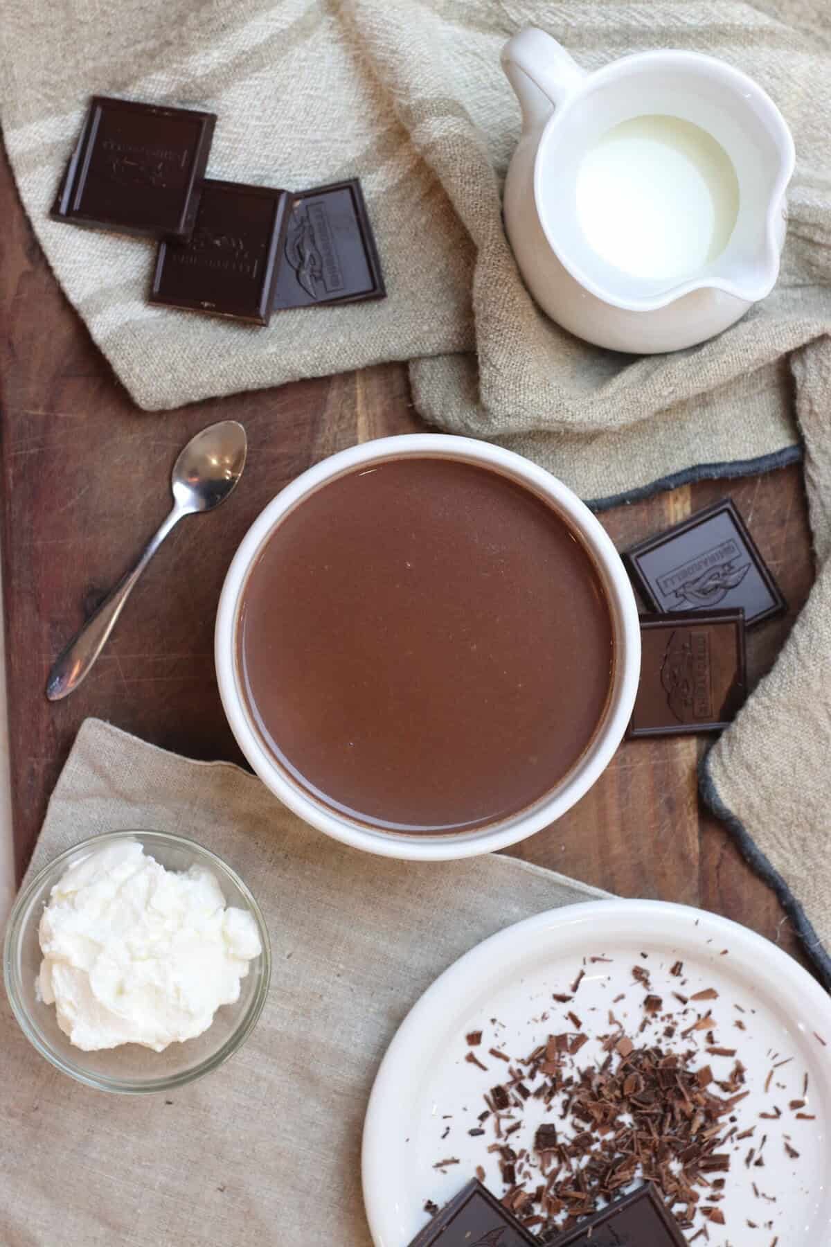 Velvety French Hot Chocolate Recipe (Chocolat Chaud) - Quaint French Living